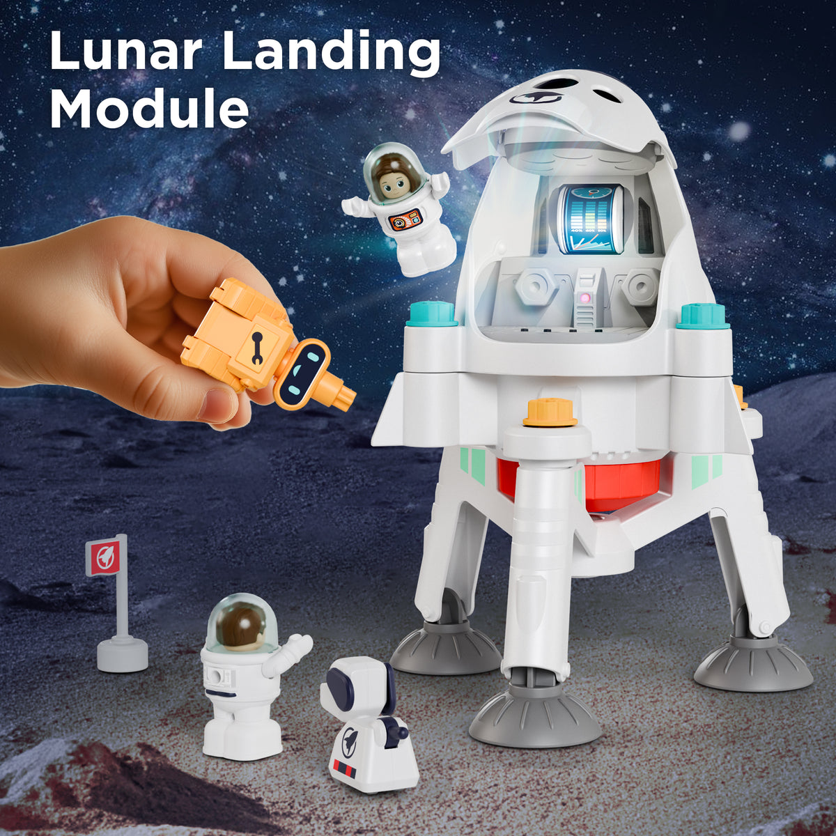 Kids Space Toys, Spaceship Adventure Planet Playset – iPlay iLearn Toys