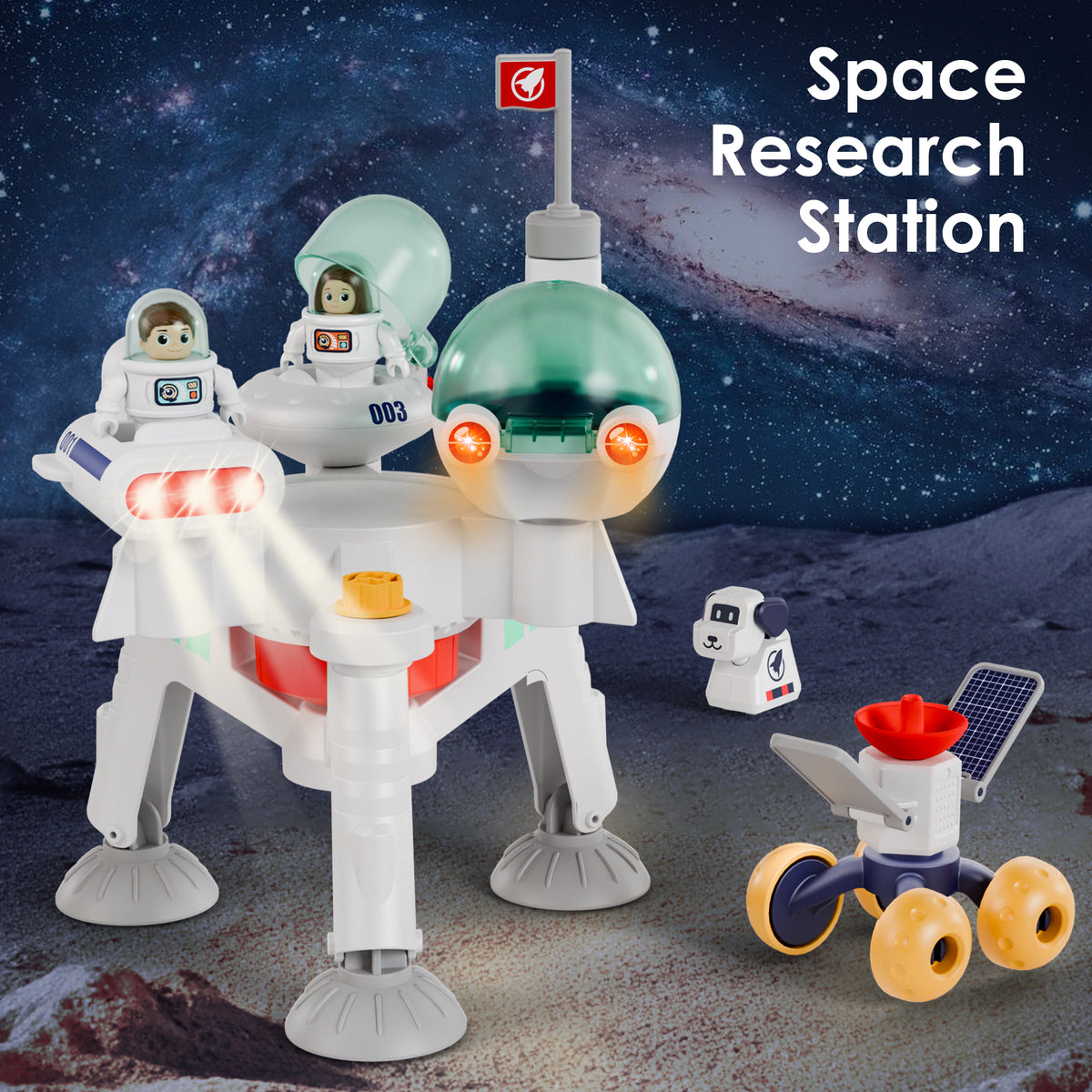 Kids Space Toys, Spaceship Adventure Planet Playset – iPlay iLearn Toys