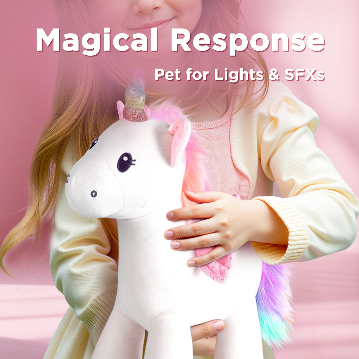 Plush Magic Unicorn Toy – iPlay iLearn Toys