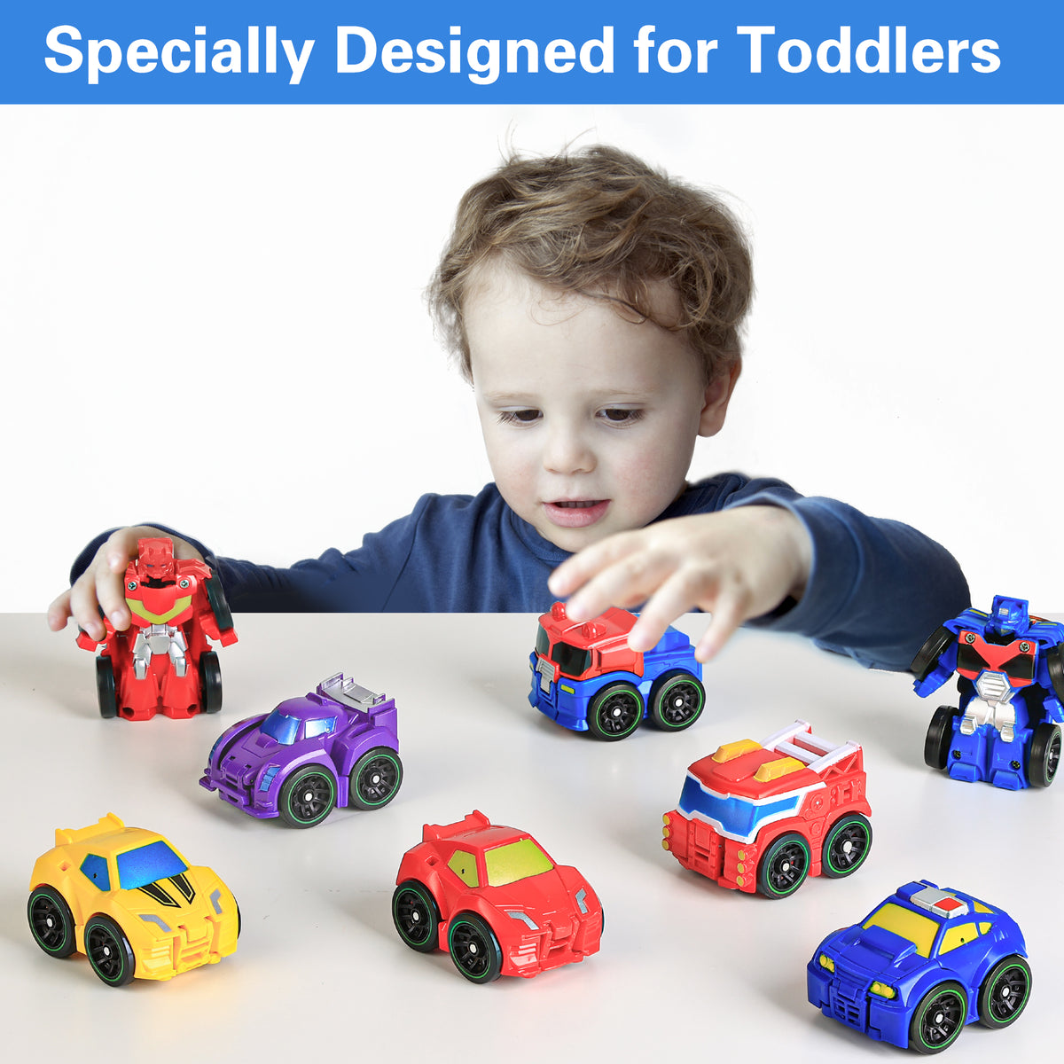 Mini Transformer Robots Pocket Car Toys Set – iPlay iLearn Toys