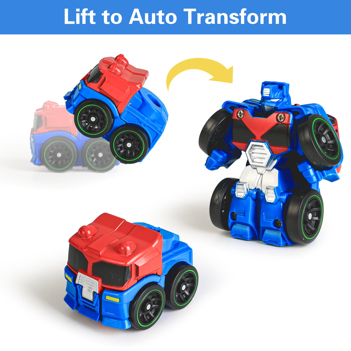 Mini Transformer Robots Pocket Car Toys Set – iPlay iLearn Toys