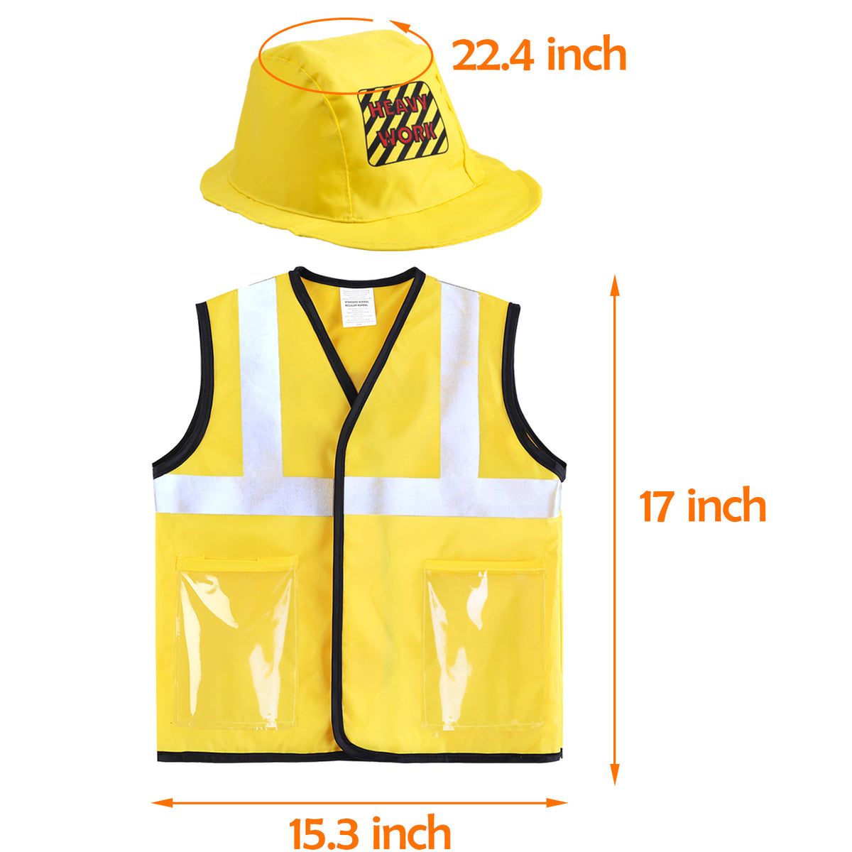iPlay, iLearn Construction Worker Costume Role Play Kit Set – iPlay ...